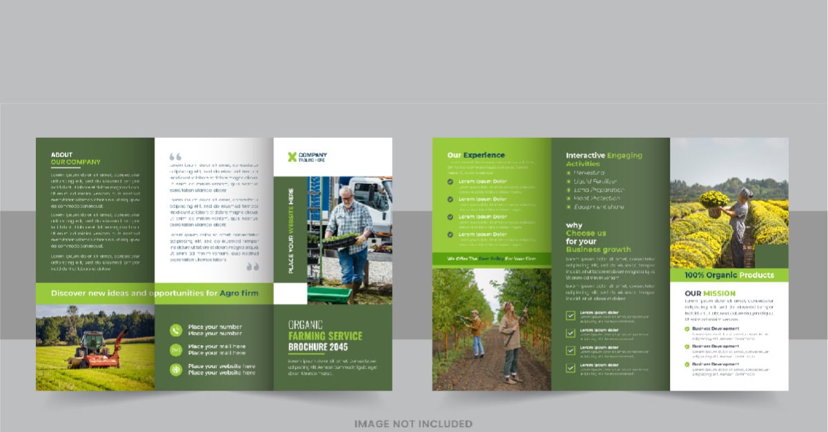 Landscaping Company Tri Fold Brochure Samples Landscape Company