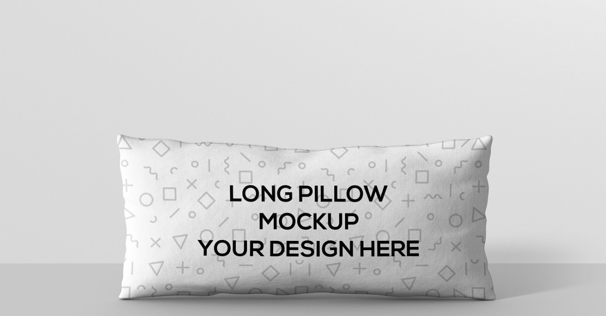 Long Rectangle Pillow Mockup #340531 - TemplateMonster