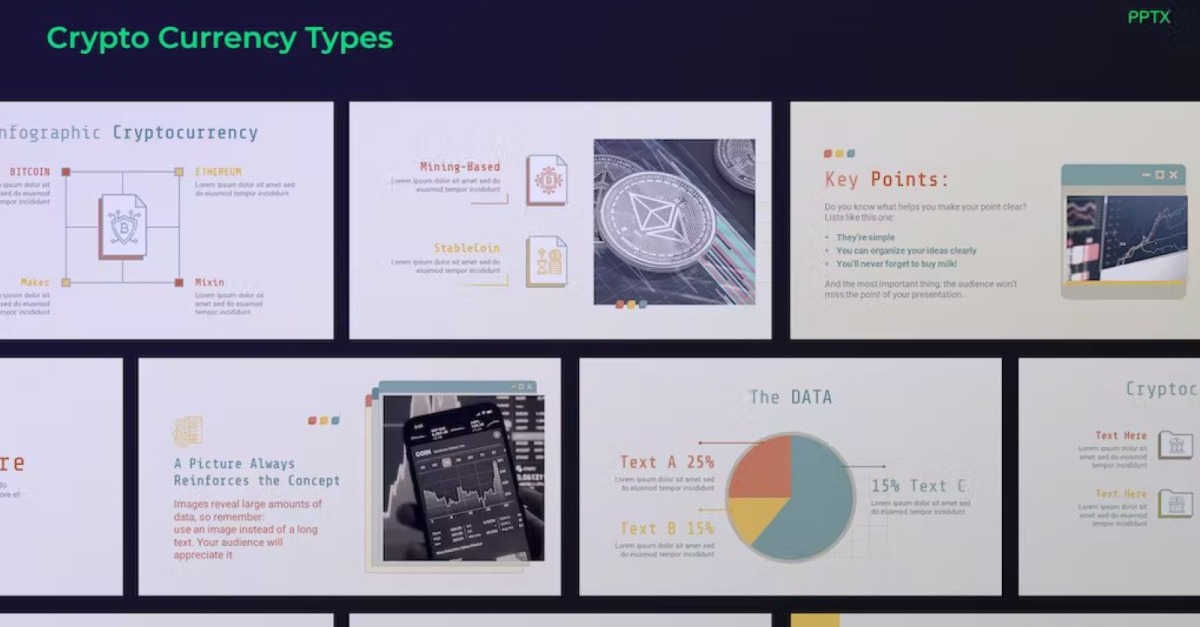 Tipi di criptovaluta - powerpoint #340501 - TemplateMonster