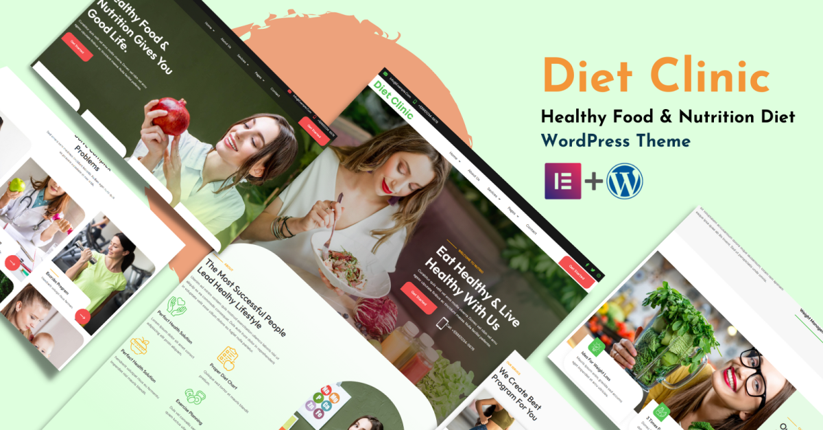 Diet Clinic - Food Diet& Nutrition Coach WordPress Theme