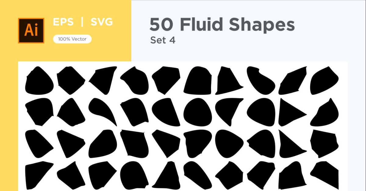 Abstract Fluid Shape 50 Set Vol 4 #340975 - TemplateMonster