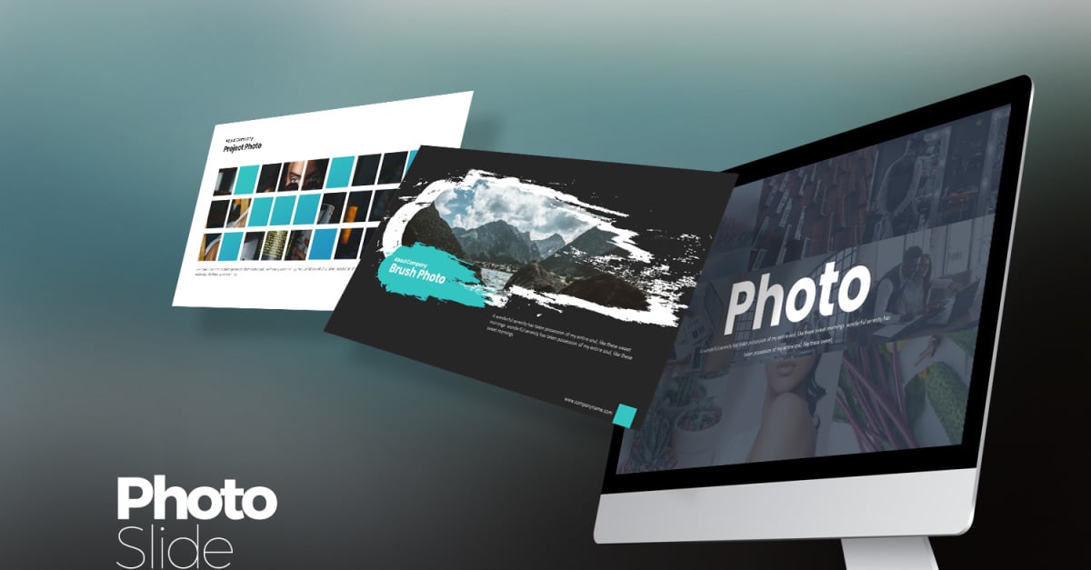 Presentación de PowerPoint con fotos - TemplateMonster