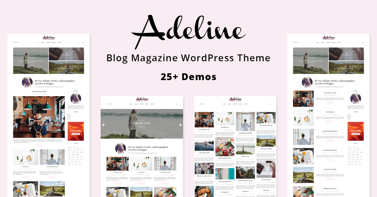 Adeline - Thème de blog WordPress personnel Lifestyle
