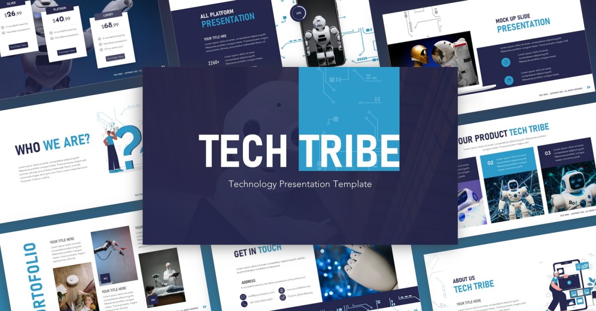 Tech Tribe Technology PowerPoint Presentation Template