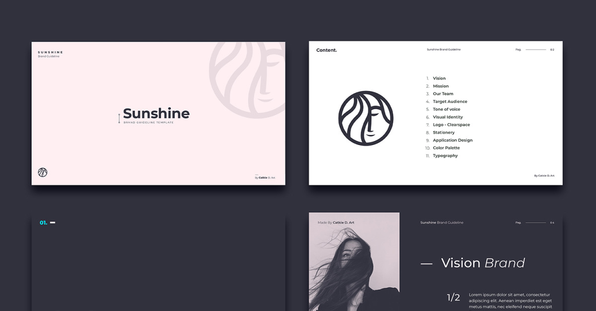 Sunshine Brand Guidelines 31 Slides #341141 - TemplateMonster