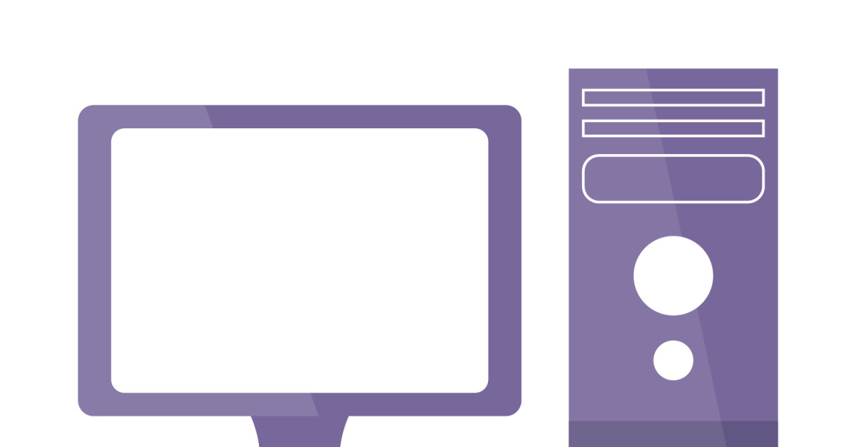 Computer illustrated and colored blue in vector over white background