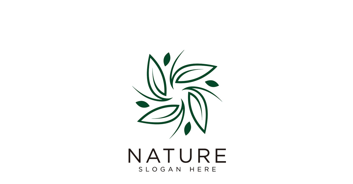 Vector de diseño de logotipo de naturaleza Shae