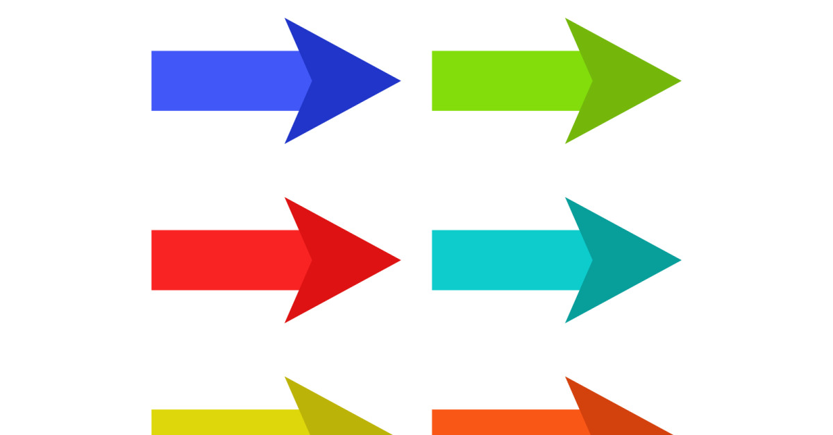Illustrated arrows on background in vector - TemplateMonster