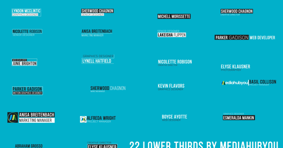 22 Lower Thirds After Effects Templates Templatemonster