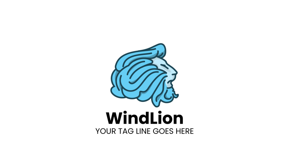 WindLion - Logo for Wind Energy Concept - TemplateMonster