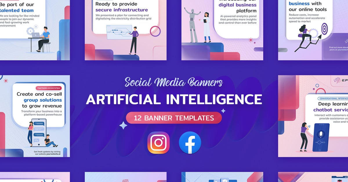 Artificial Intelligence Banners #341415 - TemplateMonster