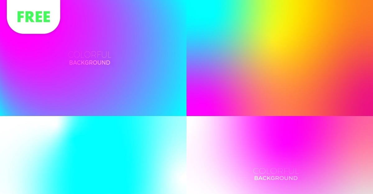 Free Abstract Colorful gradient background Design