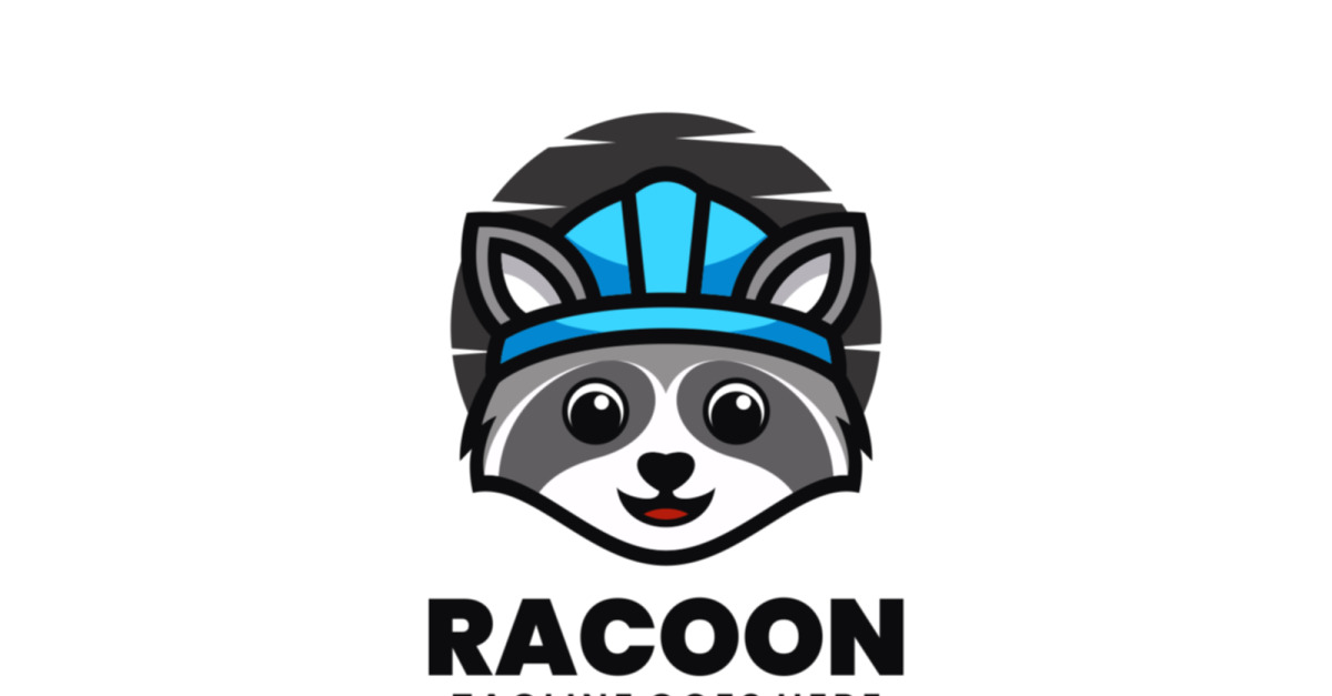 Rakun Maskot Çizgi Film Logosu 3 #341402 - TemplateMonster