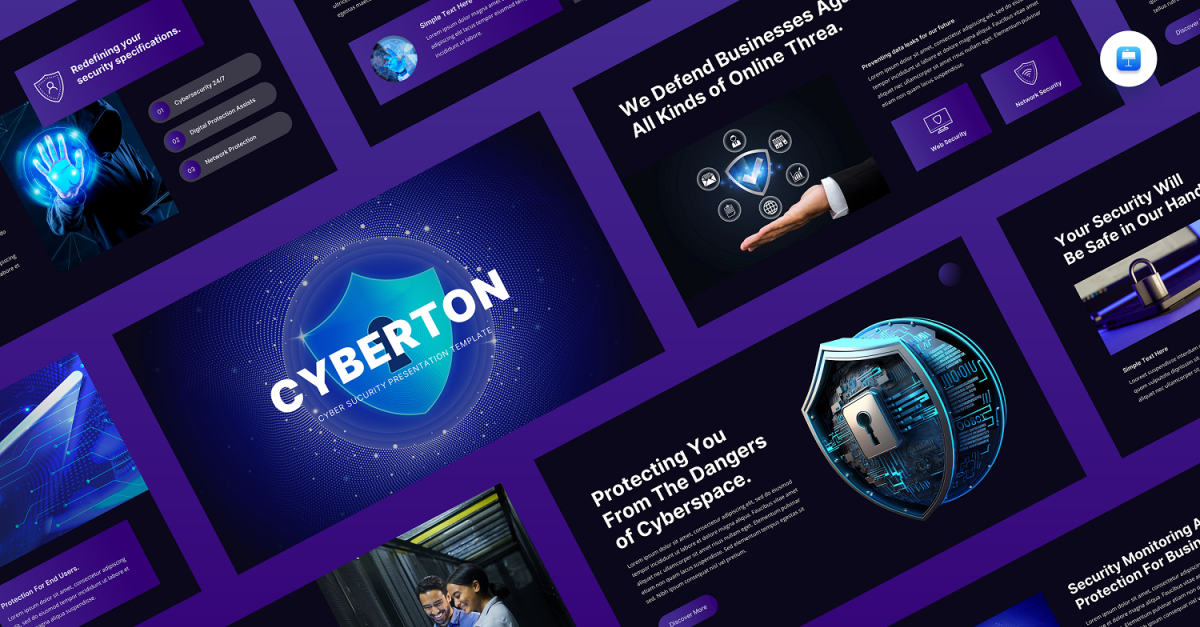 Cyberton - Plantilla de Keynote de seguridad cibernética