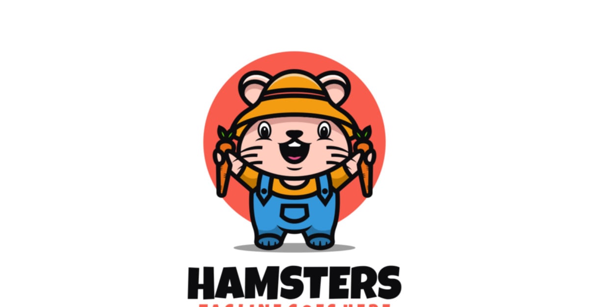 Hamsters Mascot Cartoon Logo #341682 - TemplateMonster
