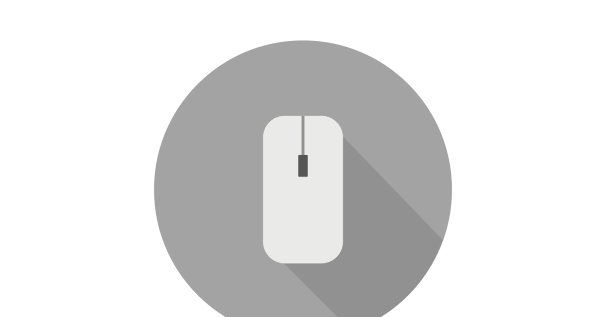 Mouse illustrated in vector on white background