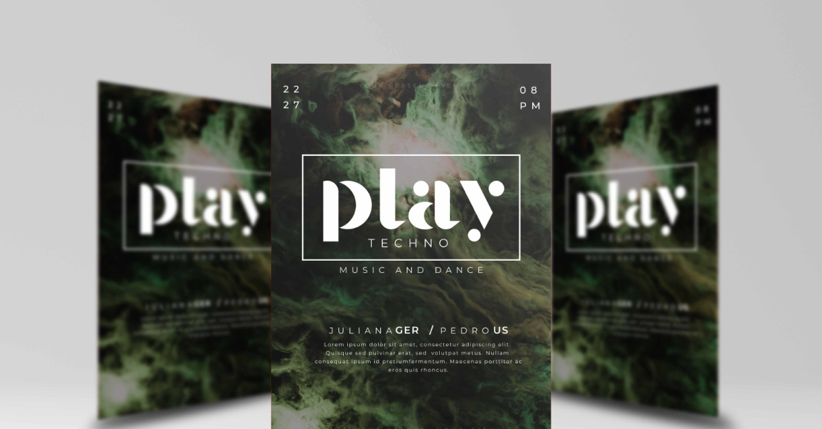 Music and Dance Poster Template #341943 - TemplateMonster