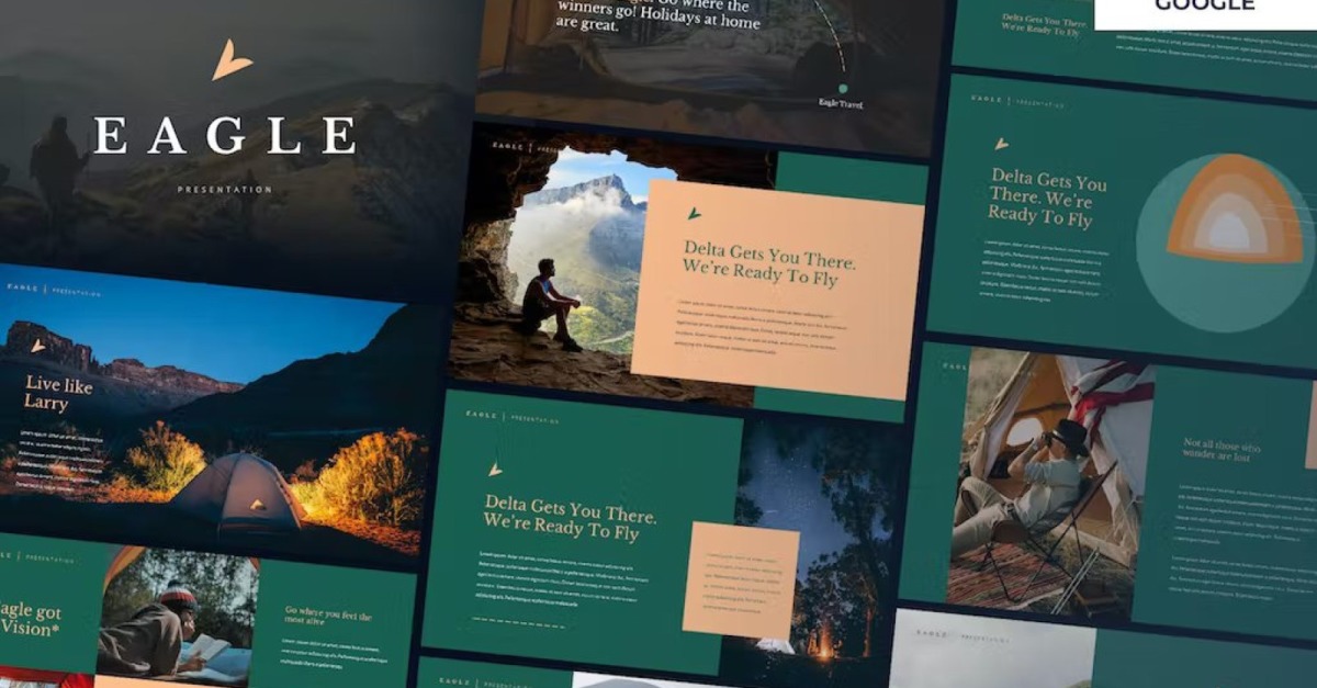 Eagle - Adventure Google Slides Template - TemplateMonster