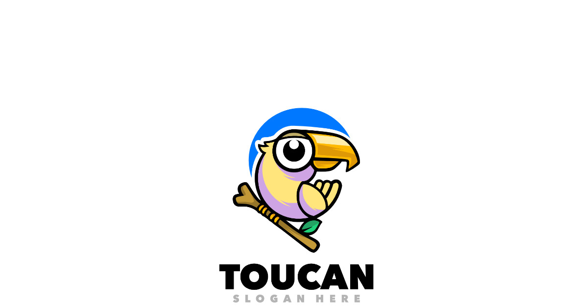 Toucan bird mascot logo template design - TemplateMonster