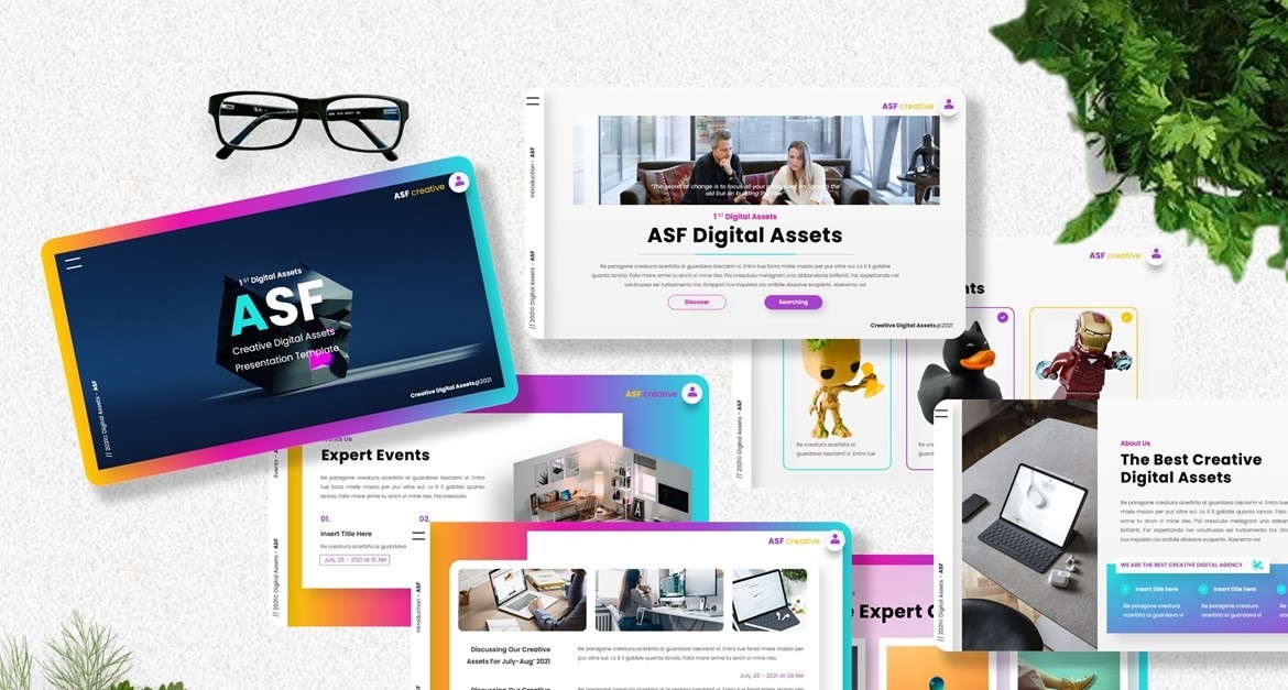 ASF - Modello PowerPoint per risorse digitali creative