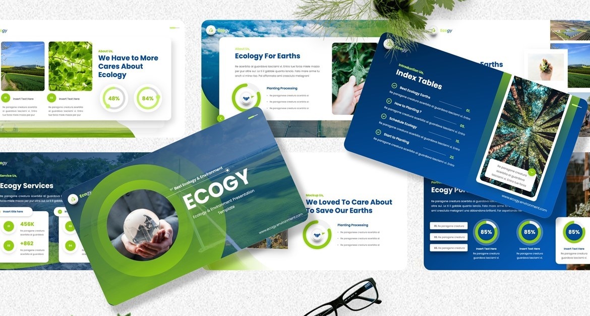 Ecogy - Plantilla de Keynote sobre ecología y medio ambiente