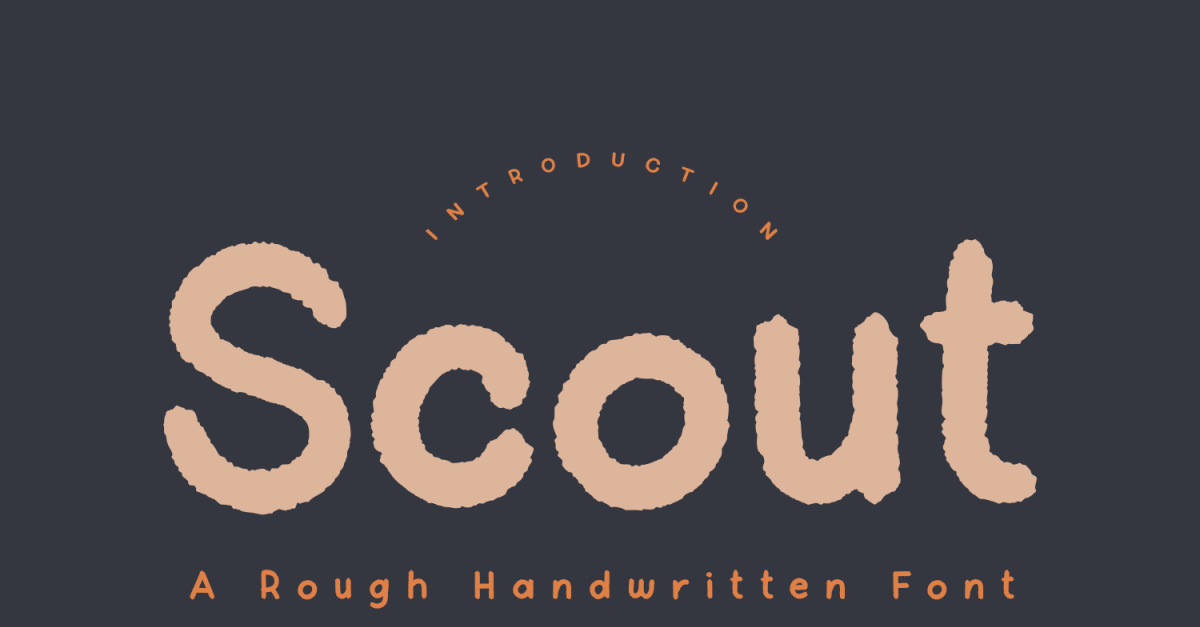 Scout - Rough Handwritten Font #342257 - TemplateMonster