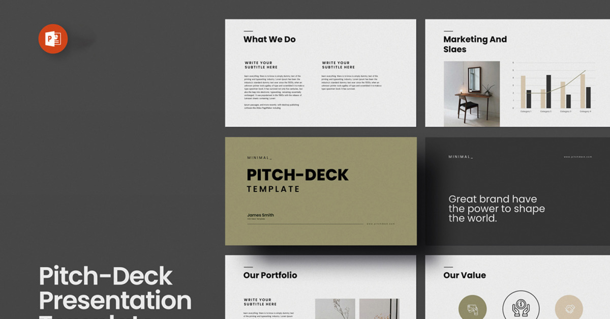 Service Deck Presentation Template #342381 - TemplateMonster