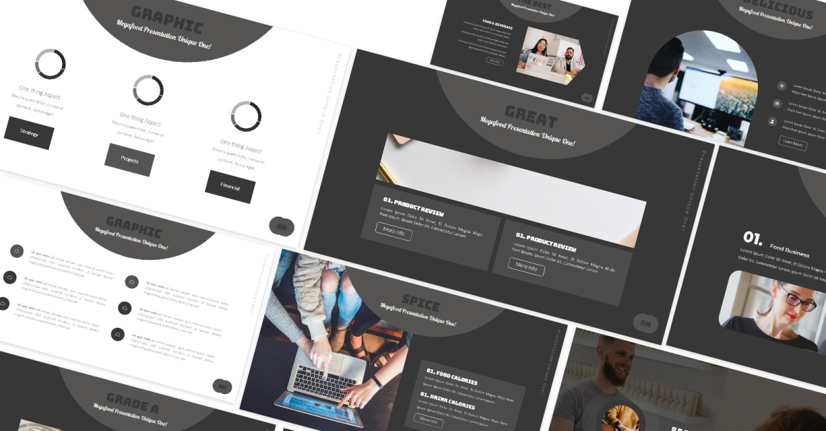 Ashley Harley Food Powerpoint-Vorlage - TemplateMonster