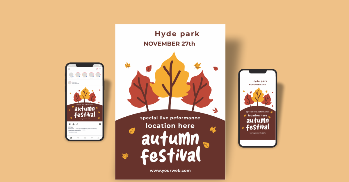 Autumn Festival Bundle Template 2 #342514 - TemplateMonster