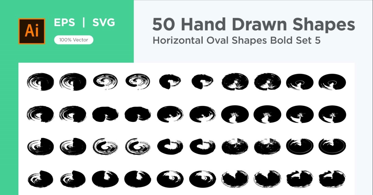 Forma ovalada horizontal Bold 50_Set V 5 - TemplateMonster