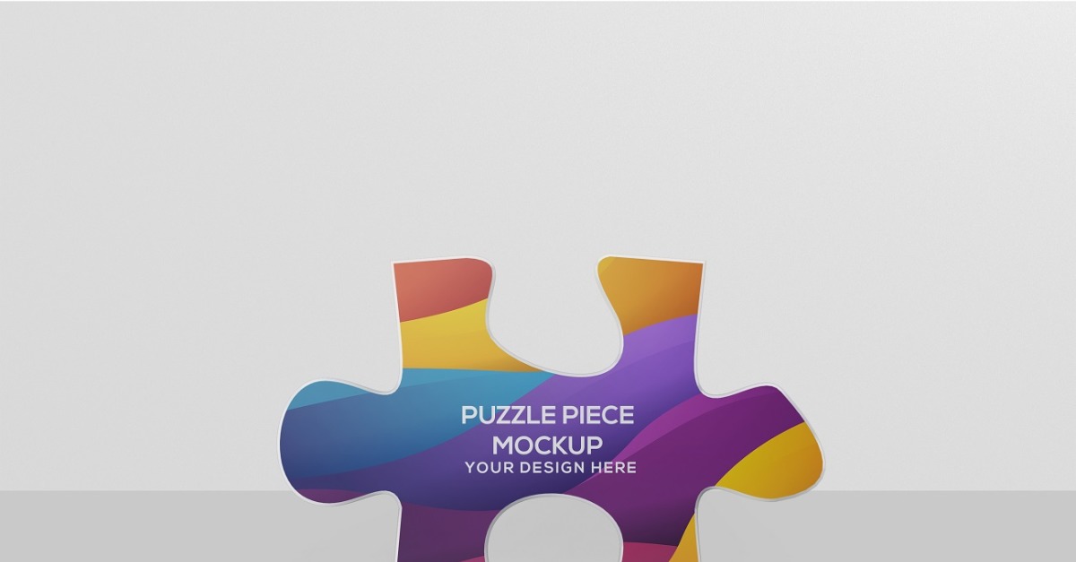 Puzzle - One Puzzle Piece Mockup #342868 - TemplateMonster