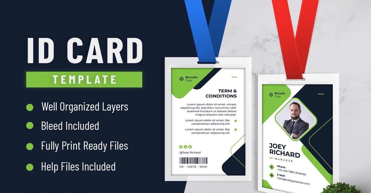 Business Identification ID Card #342945 - TemplateMonster