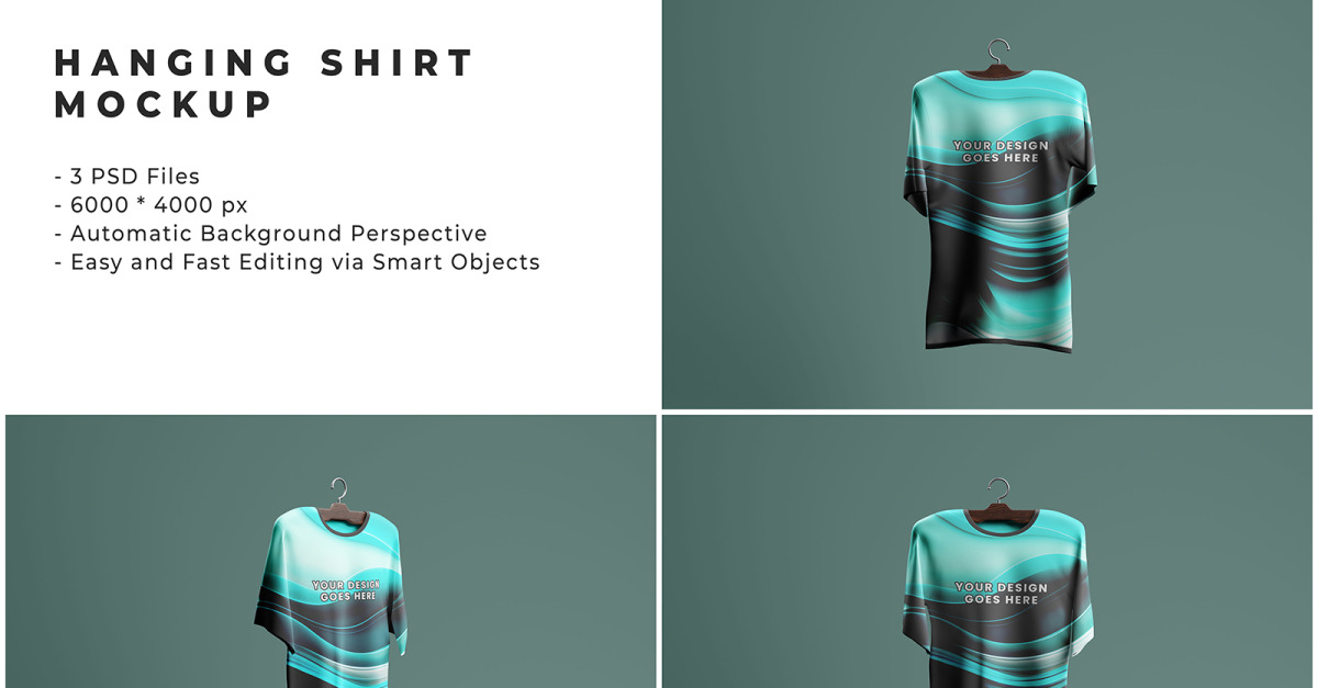 Hanging Shirt Mockup Template #343188 - TemplateMonster