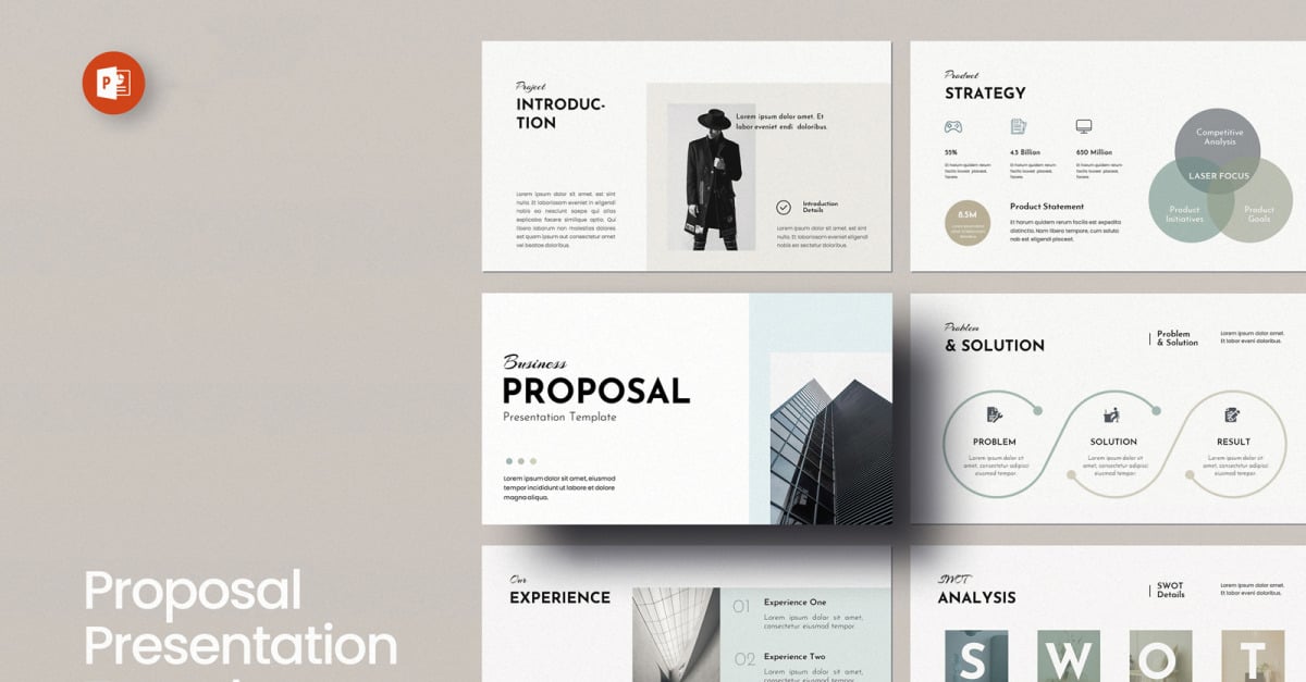 Business Proposal Layout Presentation Template