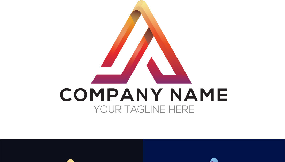 Creative Abstract Letter A Logo Design - TemplateMonster