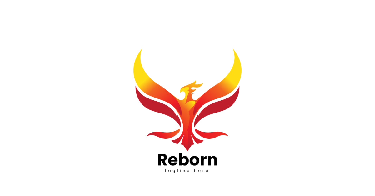Reborn Logo - Fire Bird Phoenix #343480 - TemplateMonster