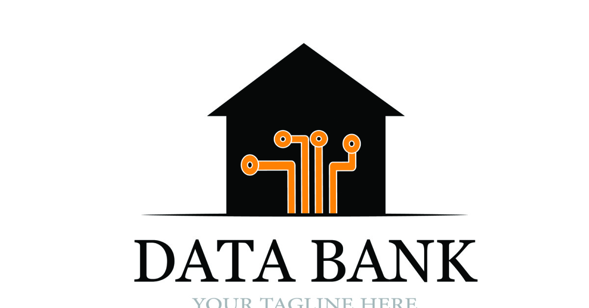 Data Bank Logo design for financial transactions