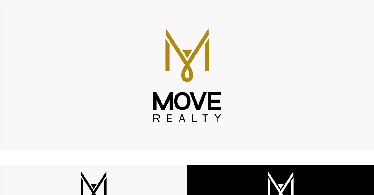 Letter M Eagle_MOVE REALITY Logo Template - TemplateMonster