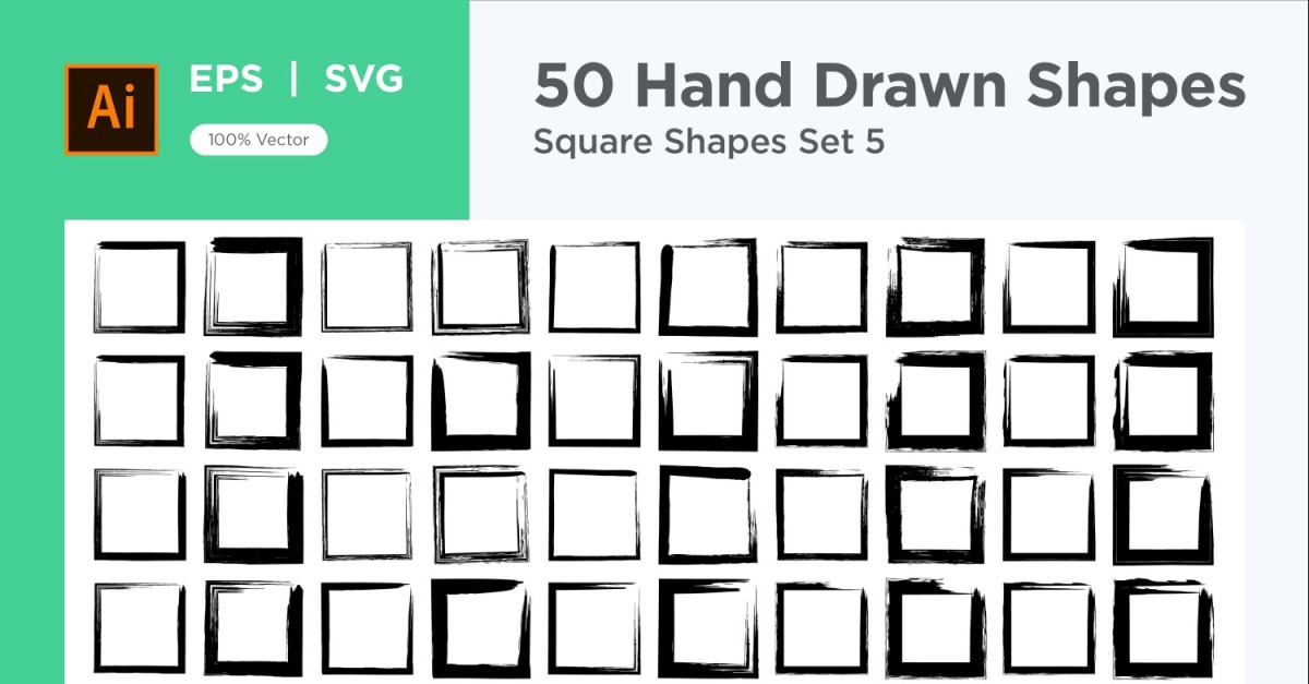 Square Shape 50_Set V - 05 #343692 - TemplateMonster
