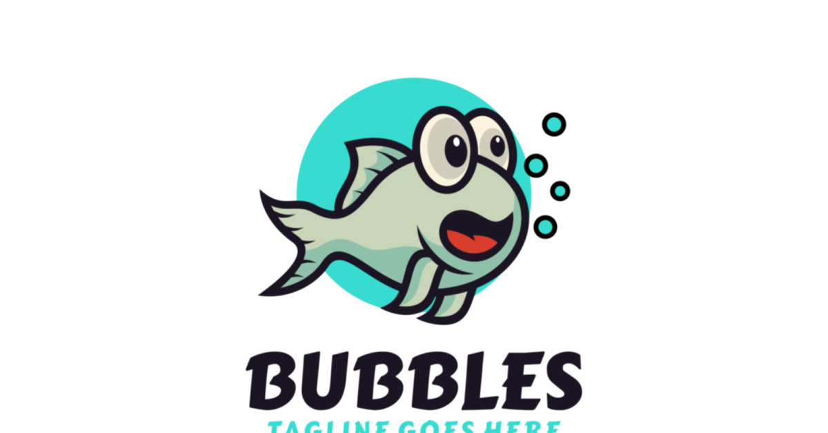 Bubbles Mascot Cartoon Logo #343709 - TemplateMonster