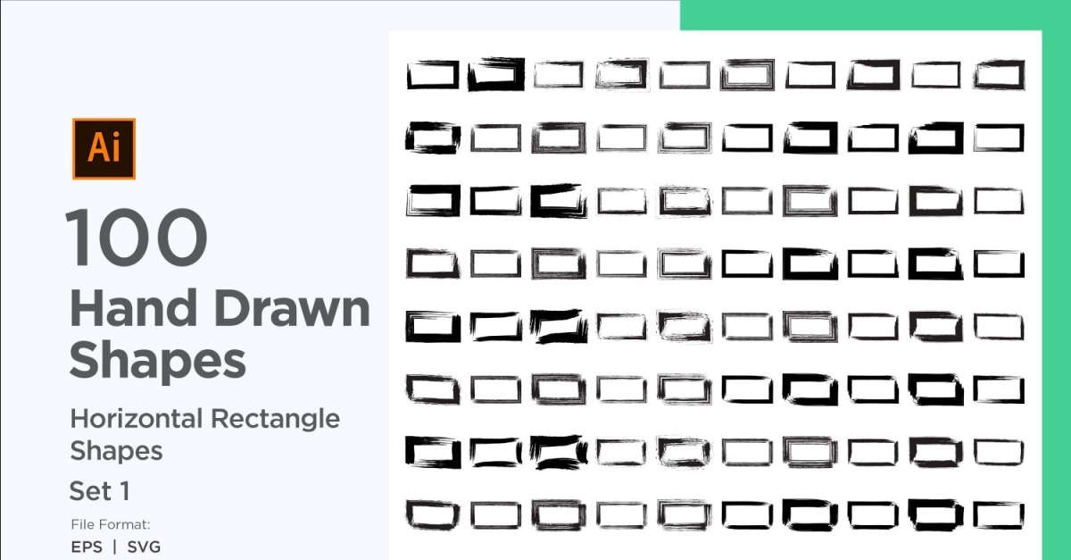 Horizontale Rechteckform 100_Set V 1 - TemplateMonster
