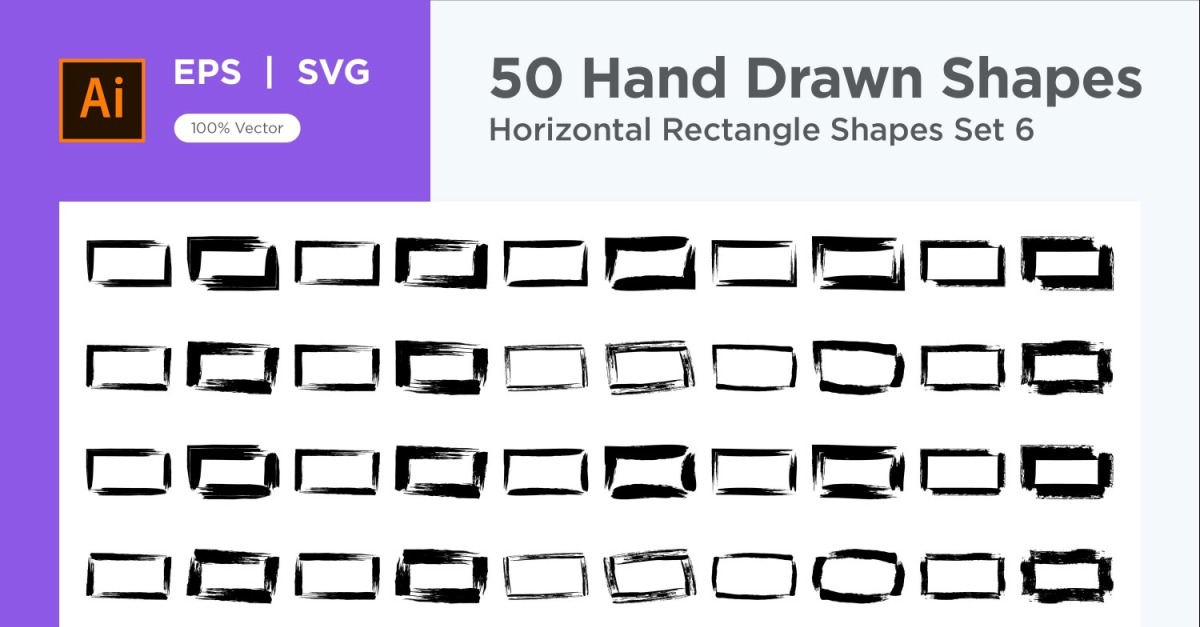 Horizontal Rectangle Shape 50_Set V 6 - TemplateMonster