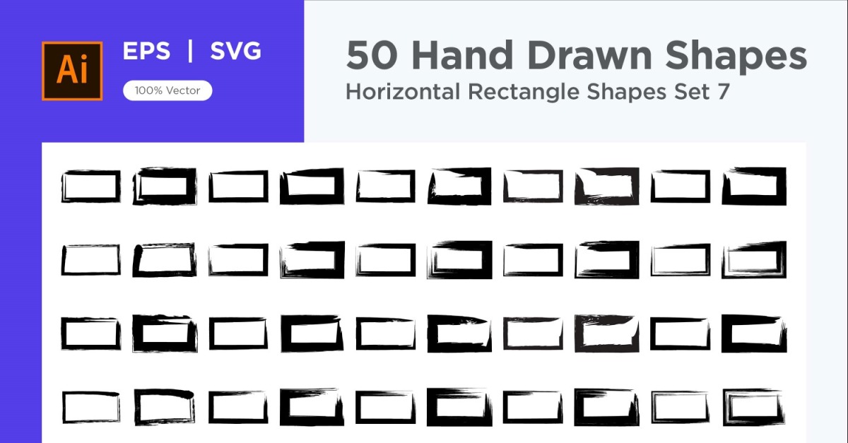 Horizontal Rectangle Shape 50_Set V 7 - TemplateMonster