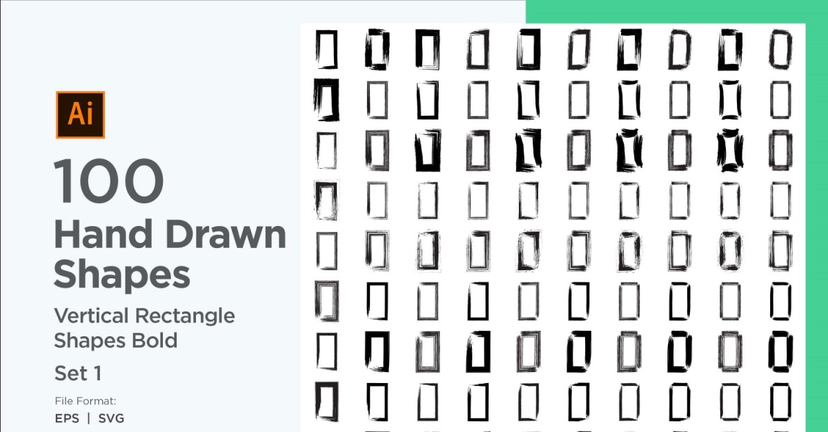 Vertical Rectangle Shape Bold 100_Set V 1 - TemplateMonster