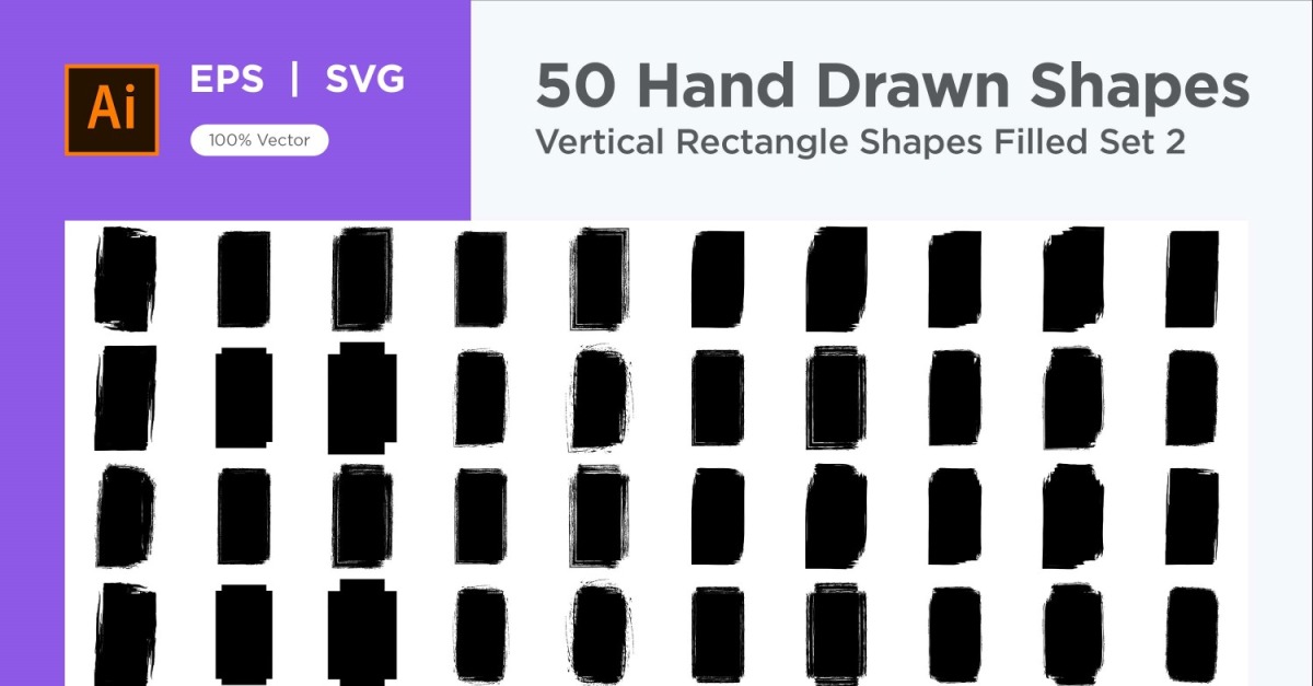 Forma de rectángulo vertical relleno 50_Set V 2