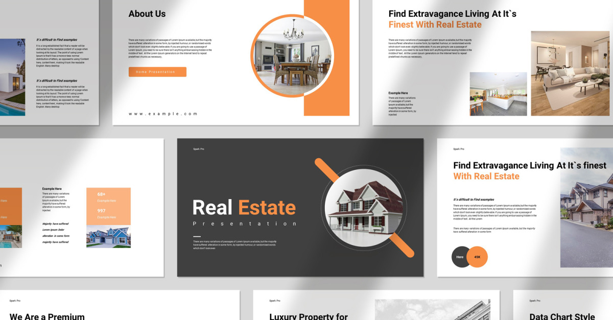 Modèle de présentation pour la maison et l'immobilier