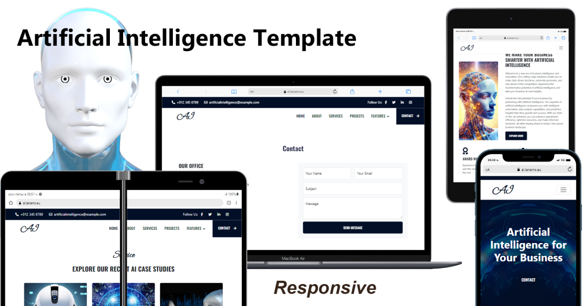 Artificial Intelligence Template - Responsive HTML Bootstrap Template