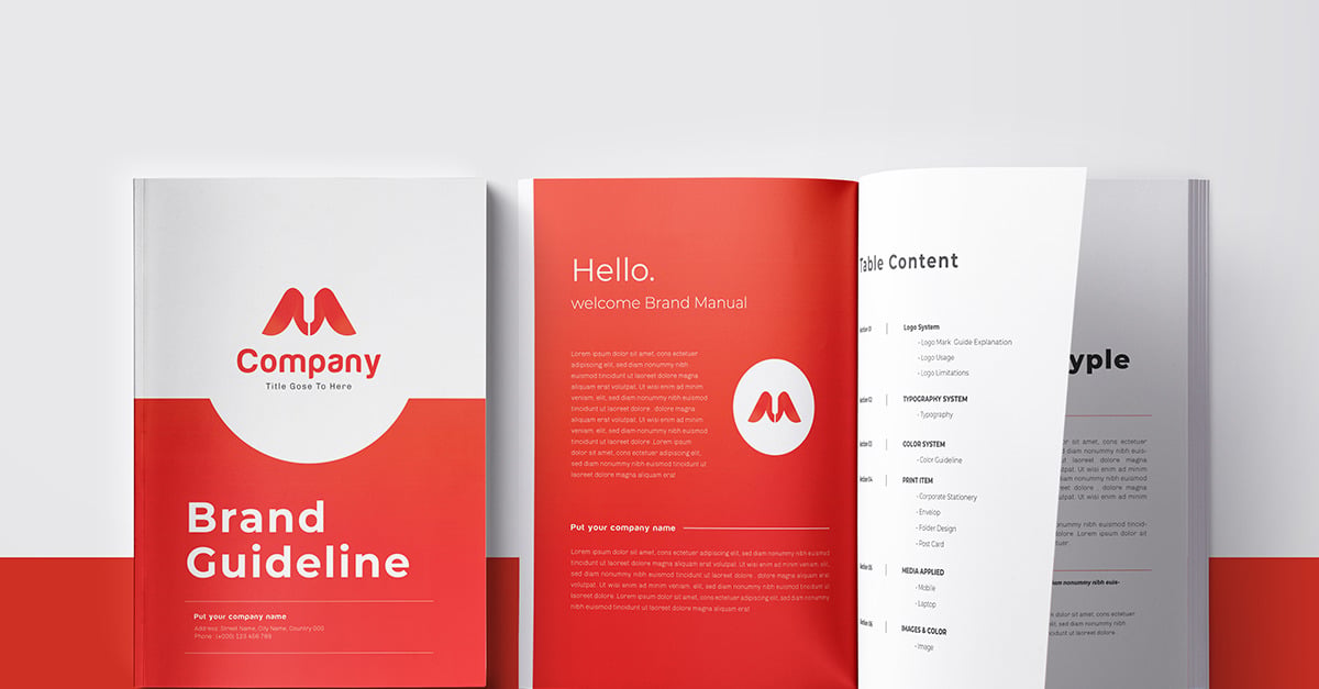 Brand Guidelines Template and Modern Brand Guideline
