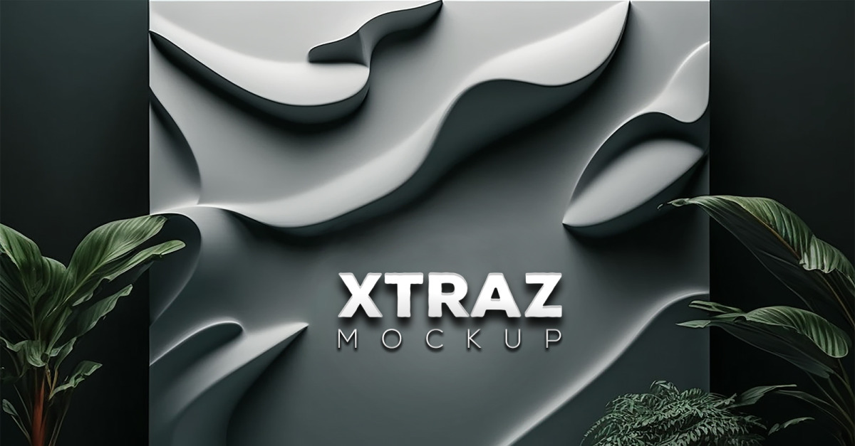 Logo Mockup | 3D Mockup | geometric background