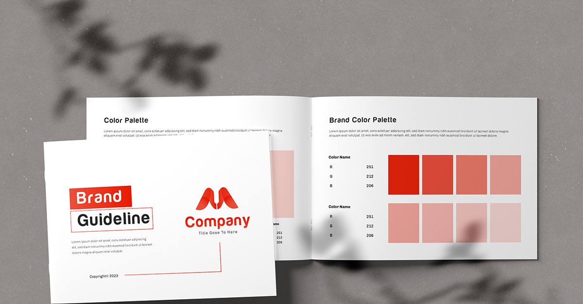 Modern Brand Guidelines Template Design - TemplateMonster